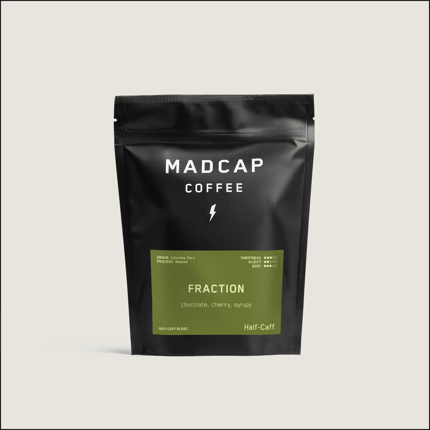 Fraction Half-Caffeinated (Half Caff) – Madcap Coffee Company