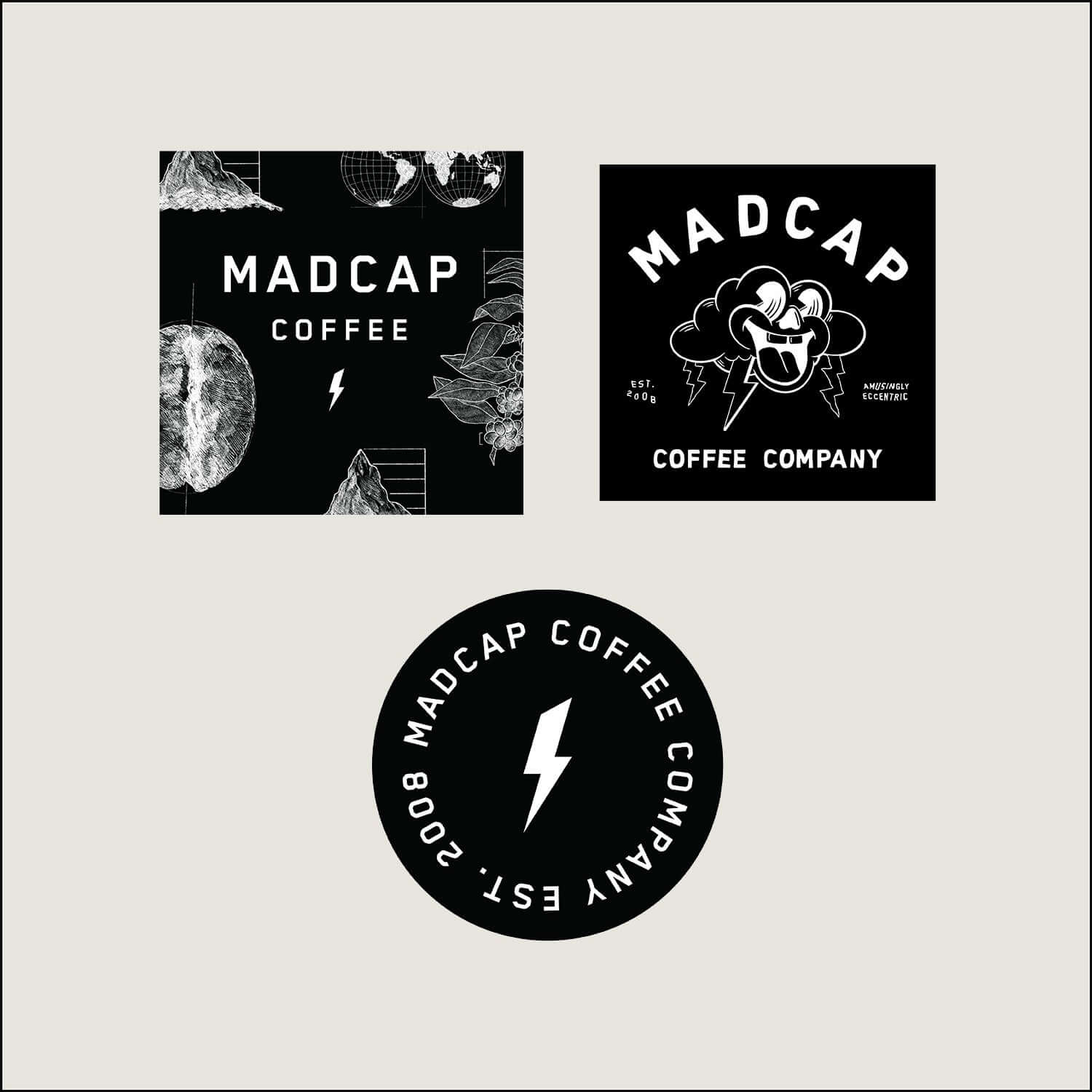 Large Size Madcap Coffee Stickers – Madcap Coffee Company